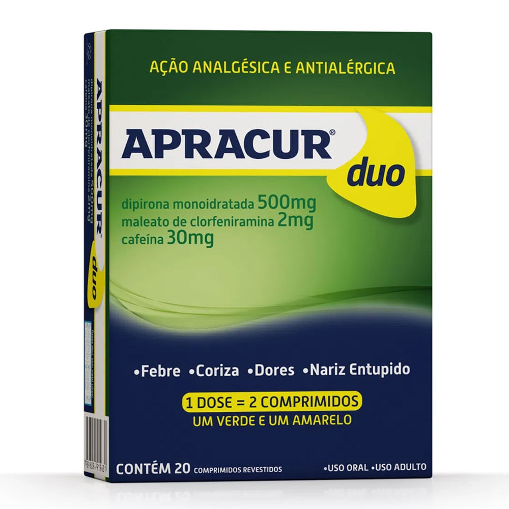 Apracur Duo c/20 Comprimidos - novahyperapharma