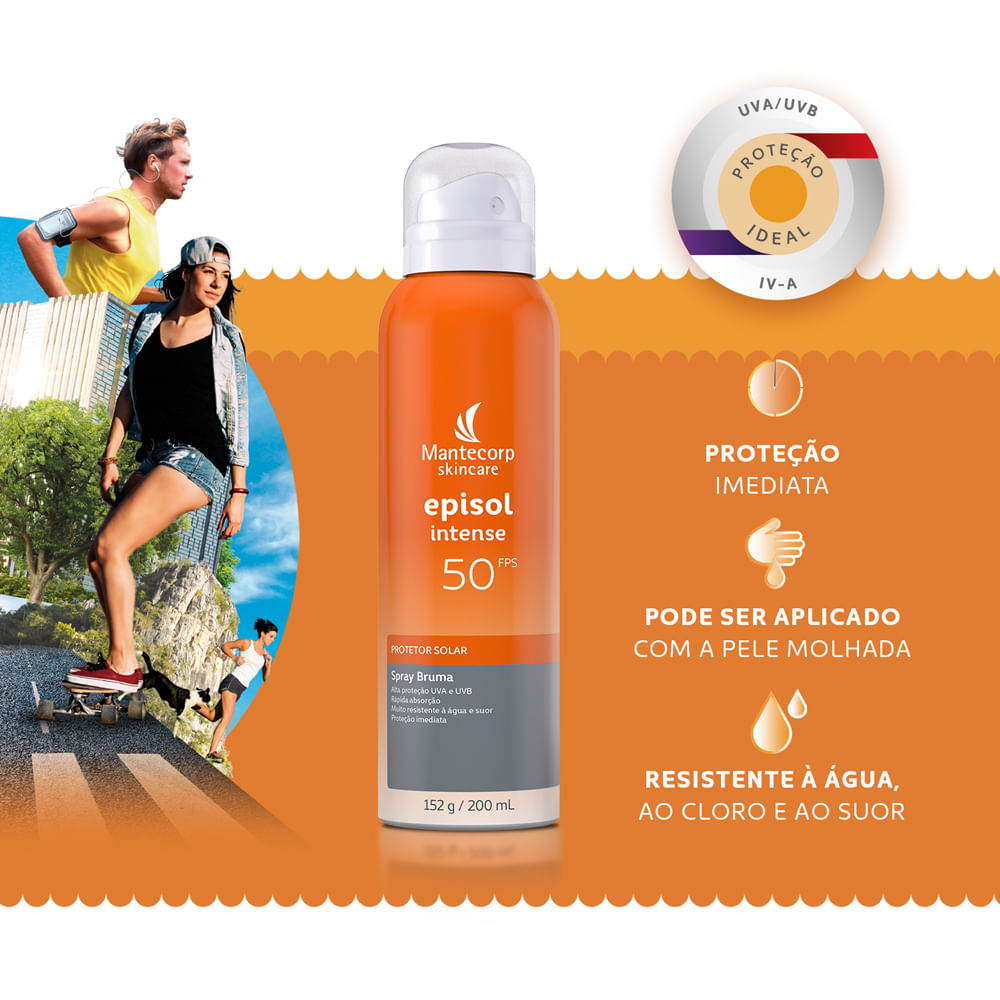 Protetor Solar Episol Intense Bruma Fps 50 200ml | Mantecorp - vcmed