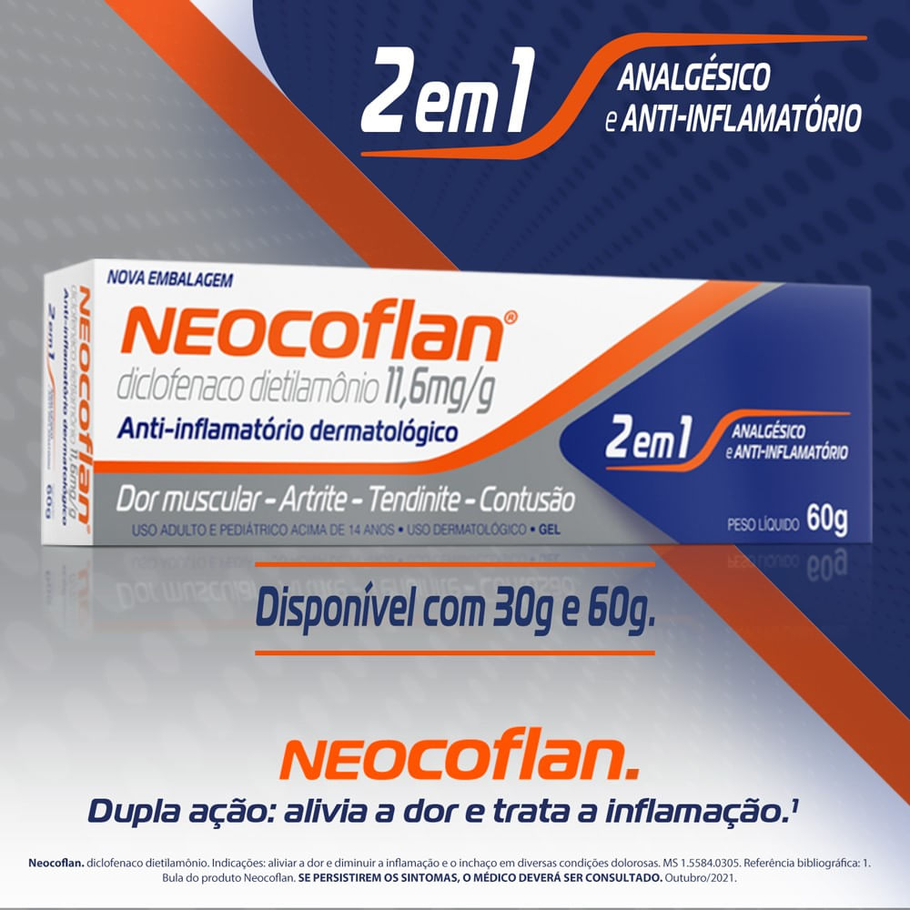 Neocoflan 11,6Mg/G Gel Ct Bg 1X30G - neoquimica