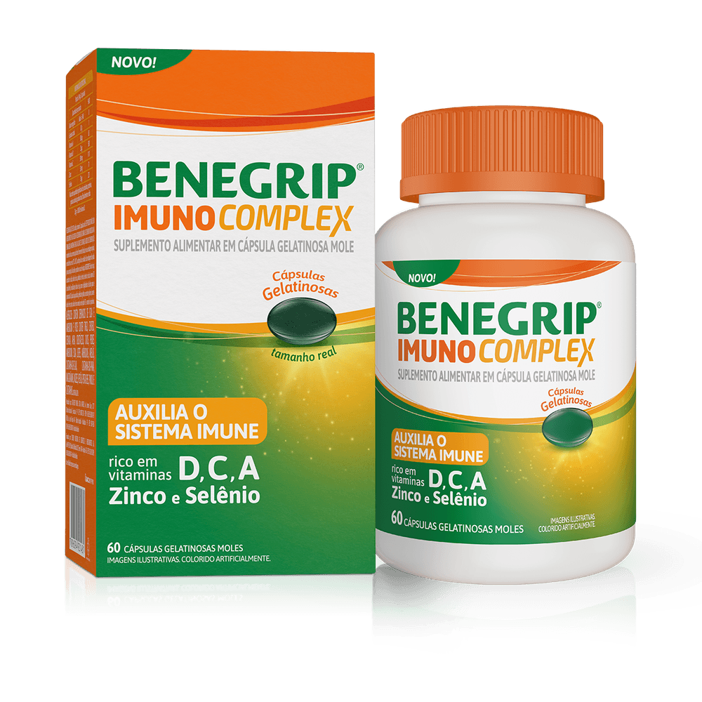 Benegrip Imuno Complex 60 Caps Gel - vcmed