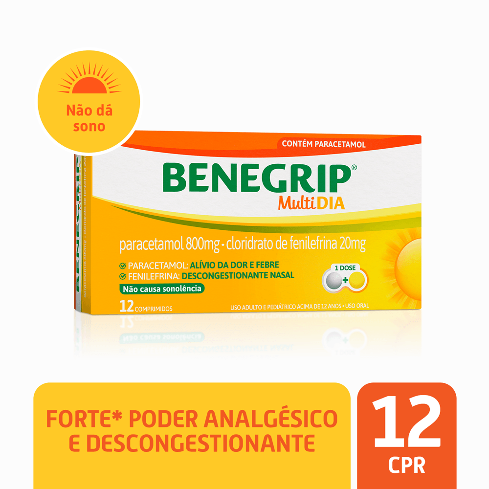 Benegrip Multi Dia 12 Comprimidos | Hypera - ihypera2022