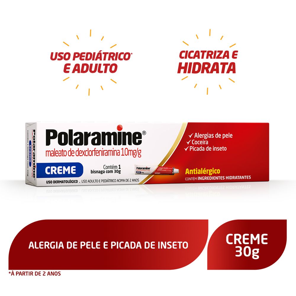 Polaramine 10mg/g Creme 30g - ihypera2022
