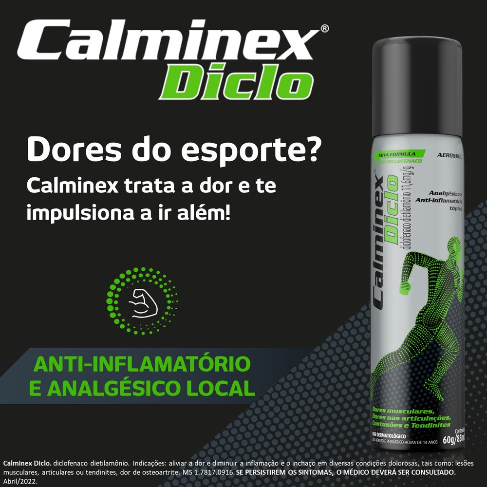Calminex Diclo Aerossol 85ml - ihypera2022