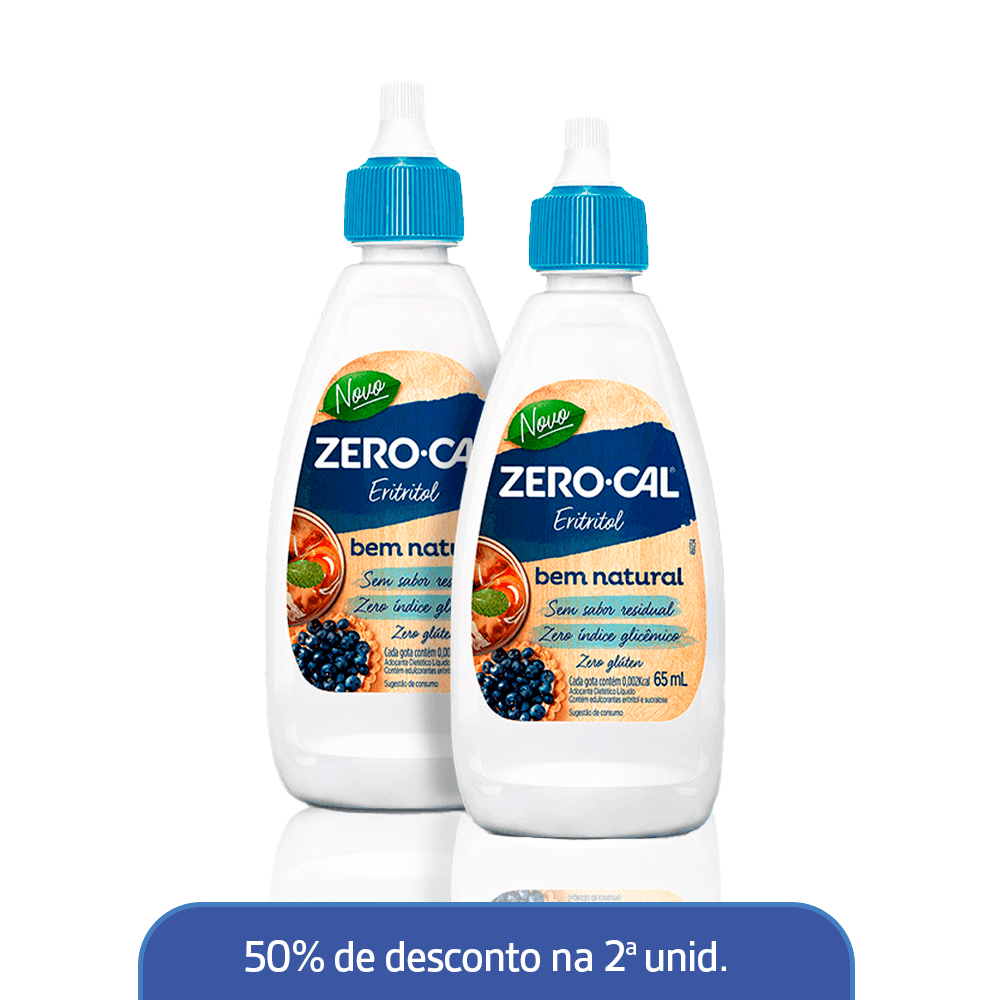 Kit 2 Adoçantes Zero-Cal Eritritol Líquido 65ml | Hypera Farma ...