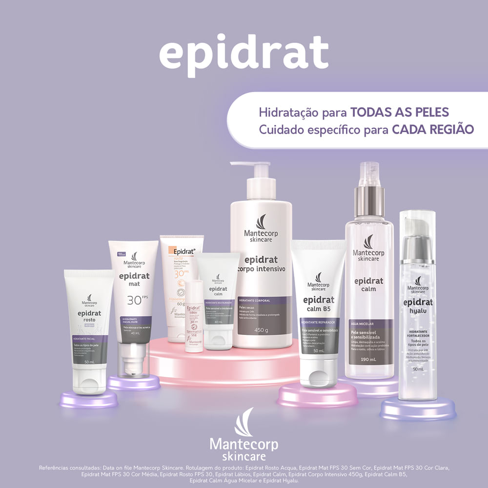 Hidratante Facial Epidrat Rosto Acqua 50ml - Mantecorp