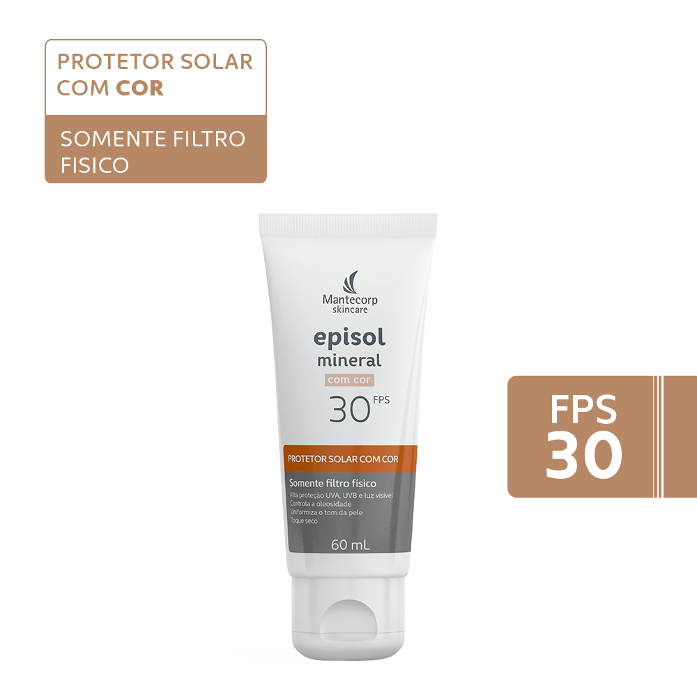 Protetor Solar Episol Color Mineral com Cor - Mantecorp
