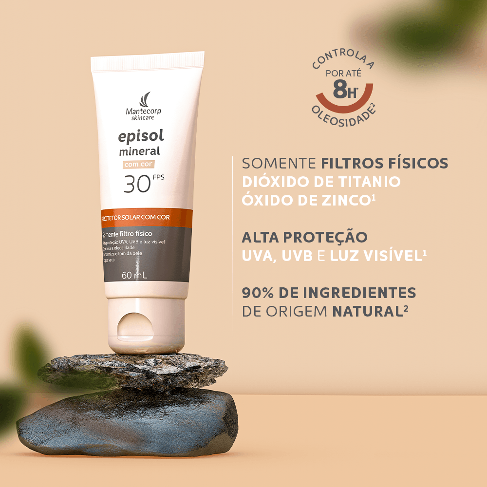 Protetor Solar Episol Color Mineral com Cor - Mantecorp