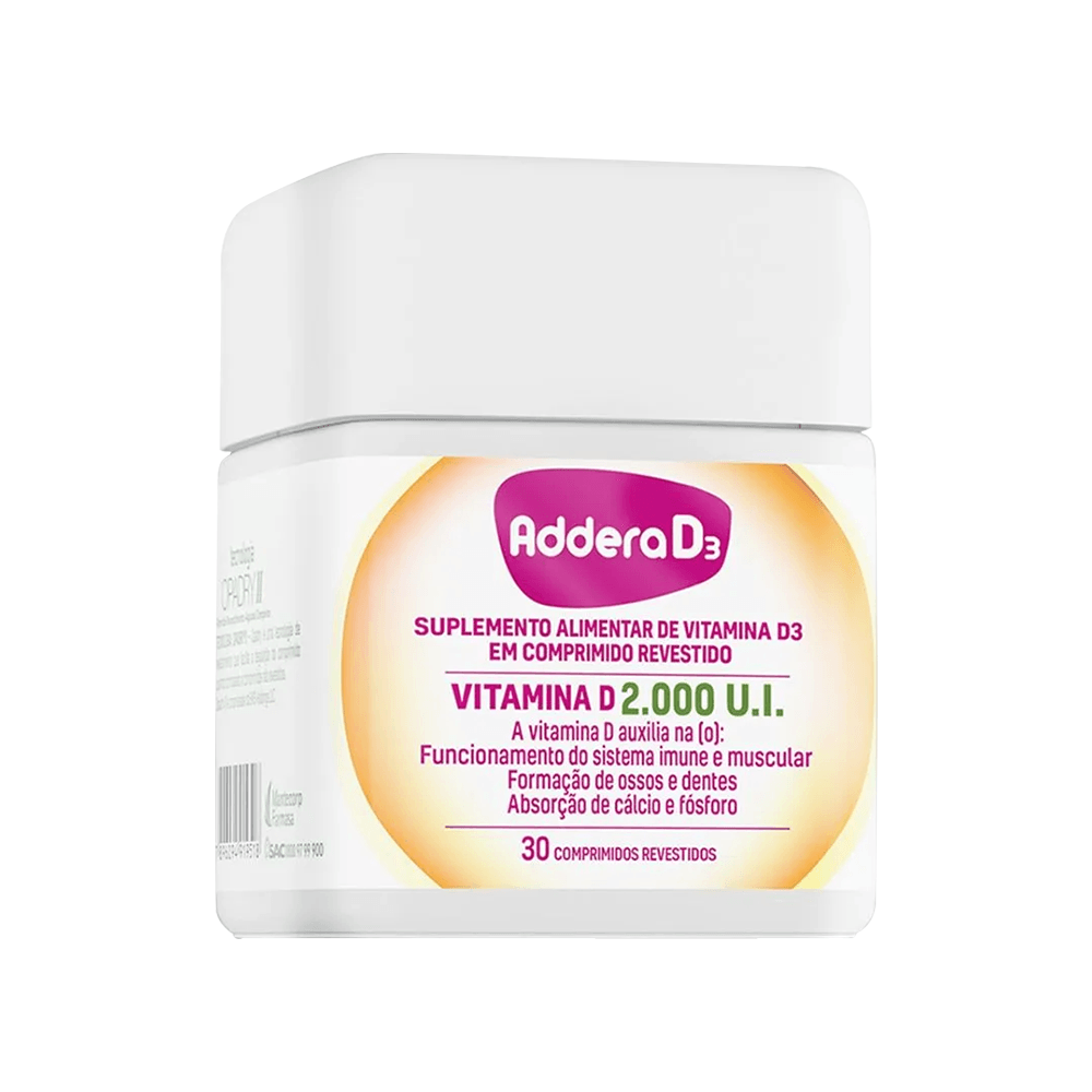 Kit Addera D3 2000UI de 30 Comprimidos + Epidrat Calm de 40 ml ...