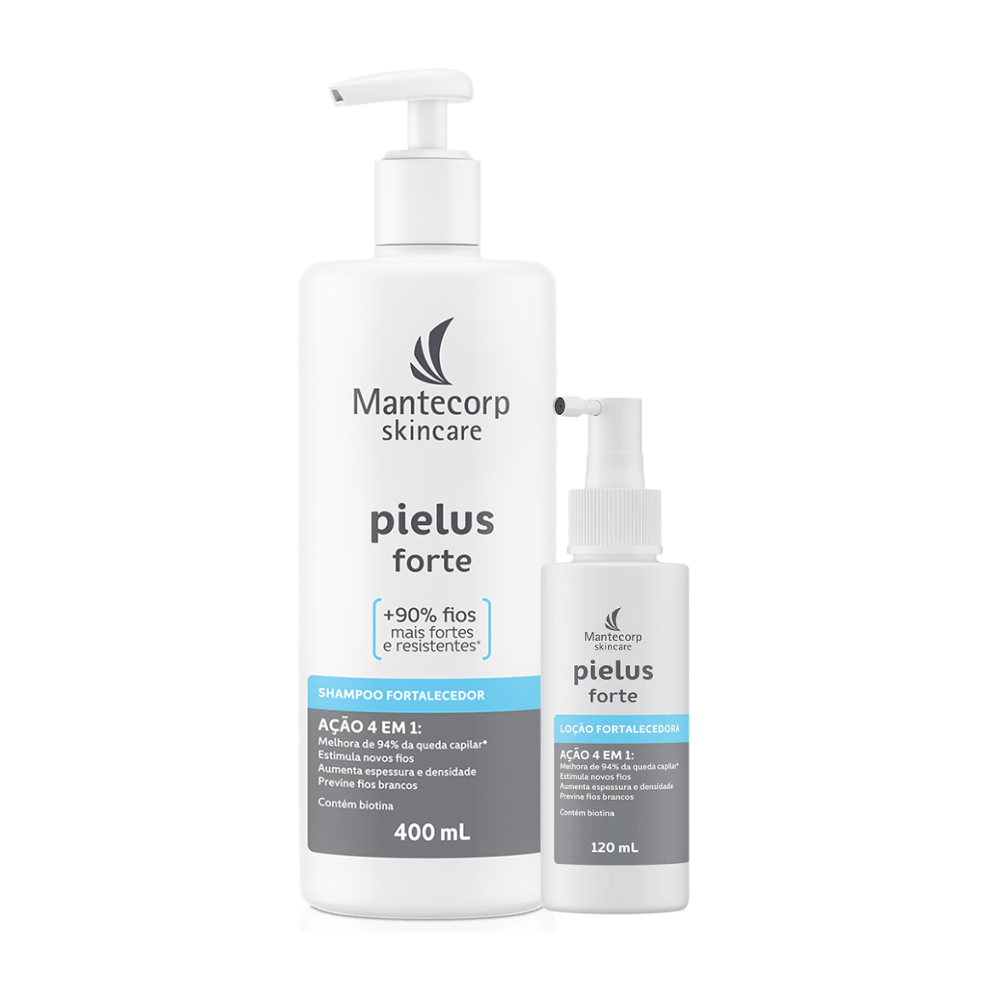 Kit Shampoo Pielus Forte 400ML + Loção Pielus Forte - Mantecorp