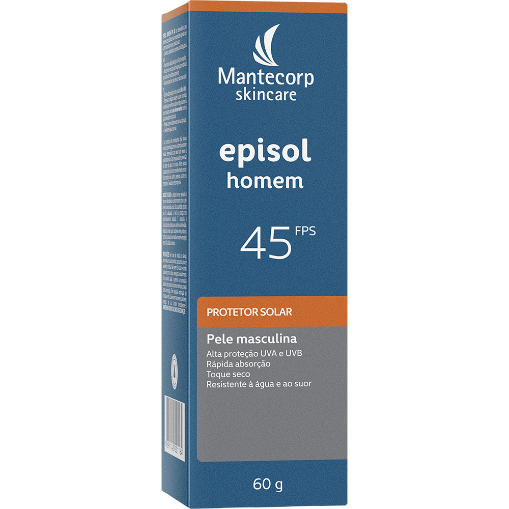 Protetor Solar Facial Episol Homem Com FPS 45 e 60g - Mantecorp